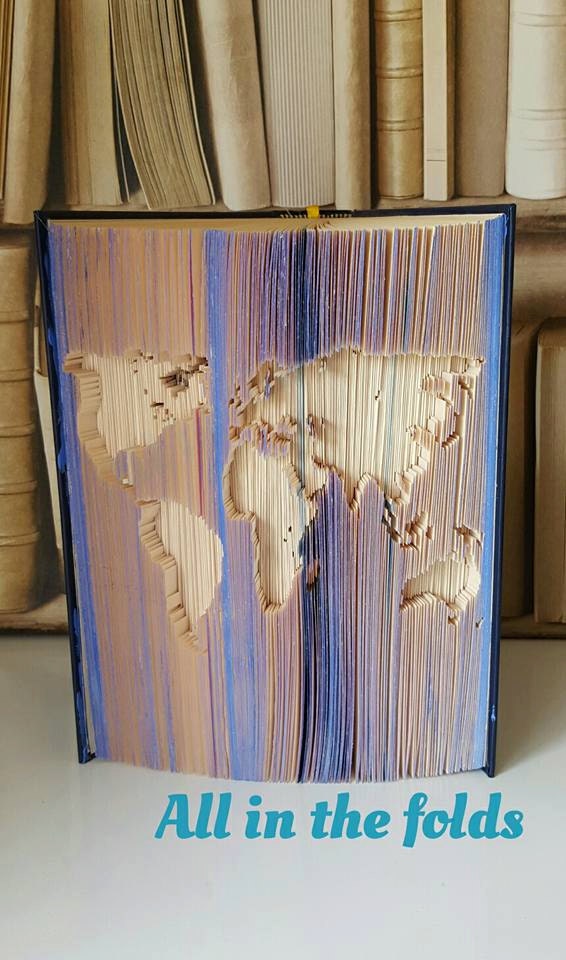 World Map Cut and Fold Pattern | Etsy