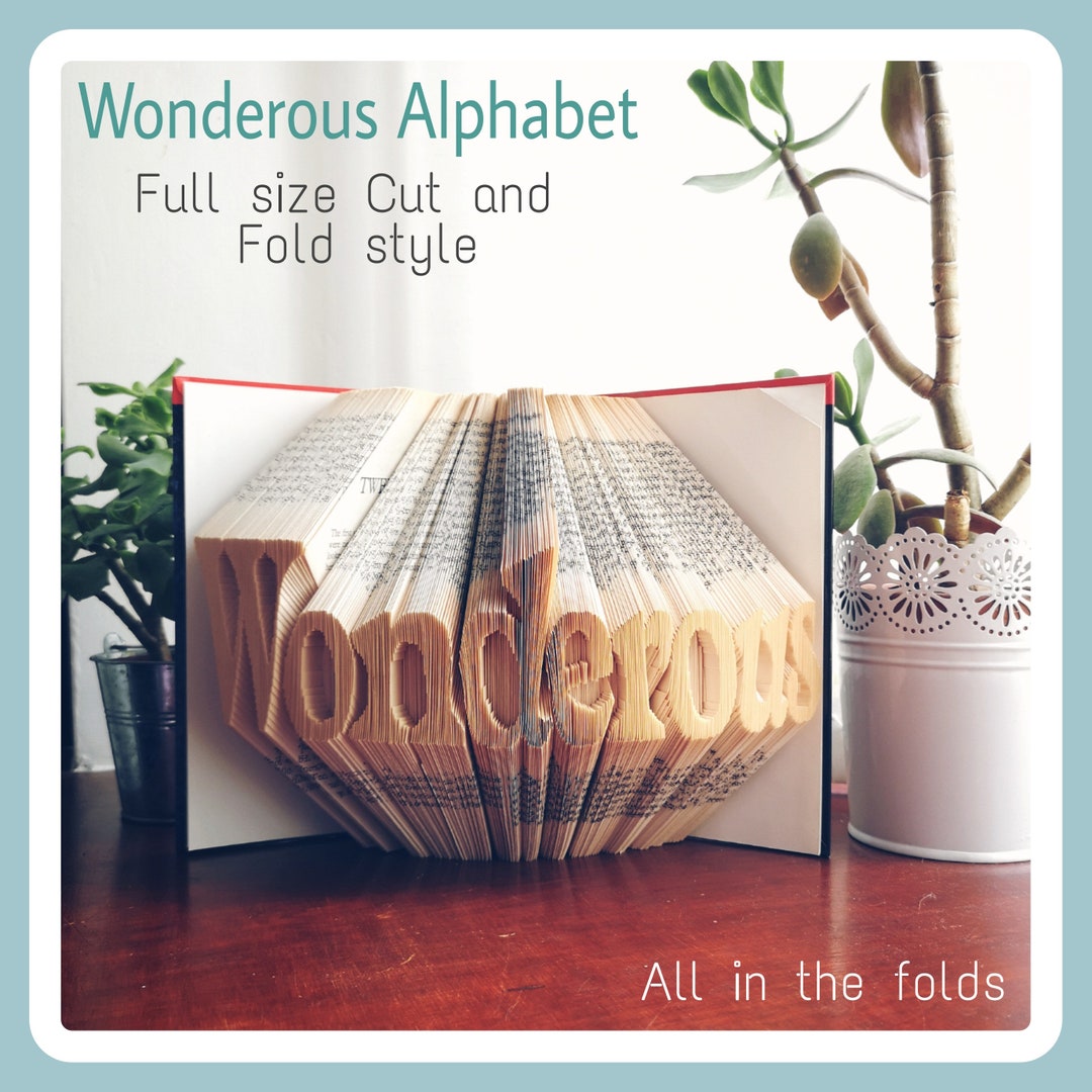 Wonderous - Cut and Fold Book Folding Alphabet! FULL SIZE Capitals ...
