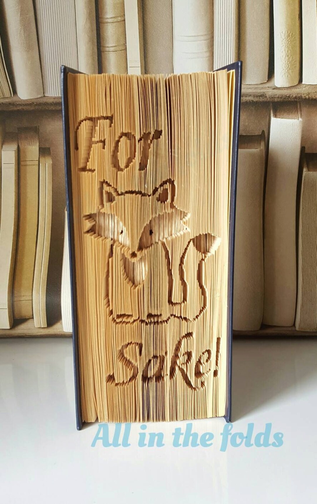 For Fox Sake! Cut and Fold Book Art Pattern - Etsy