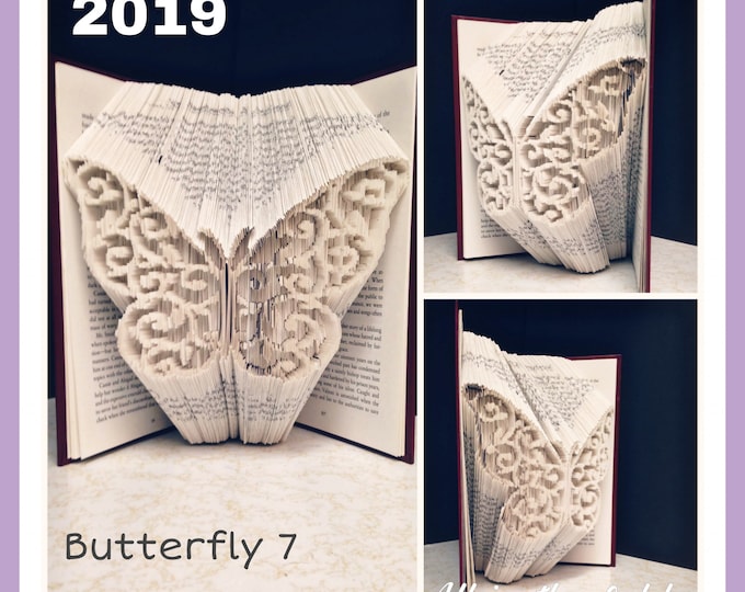 Butterfly 7 Combination Cut and Fold Book Folding Pattern - Etsy