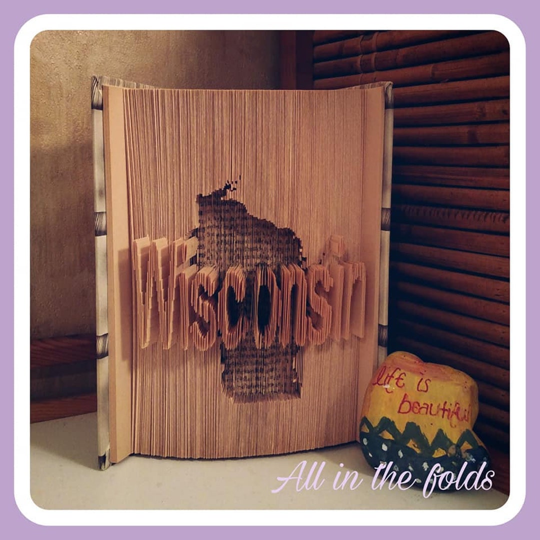 Wisconsin MULTI LAYER Cut and Fold Book Folding Pattern *instructions ...