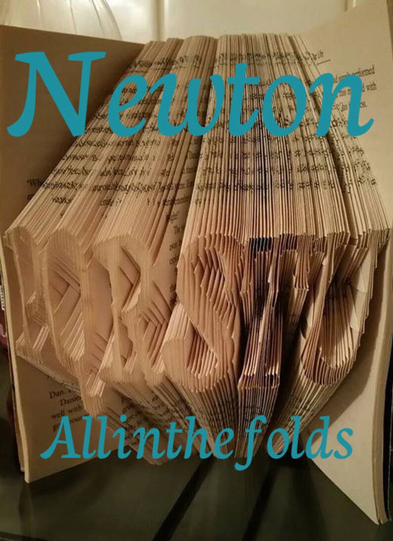 MIDI Newton Alphabet - MMF Book Folding Patterns - Make Any Word or ...