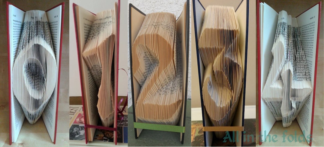 Extra Large Numbers Full Set 0-9 MMF Book Folding Patterns - Etsy