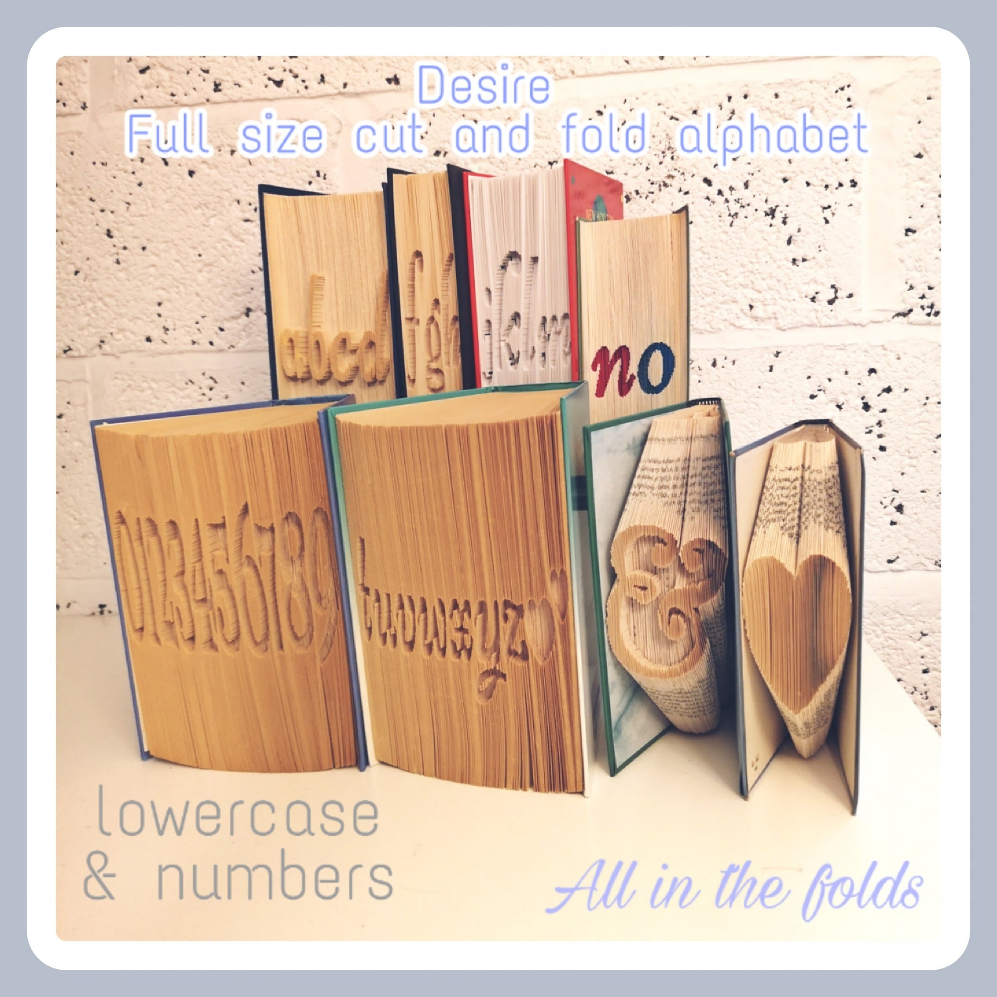 Desire Cut and Fold Book Folding Alphabet! FULL SIZE Capitals ...
