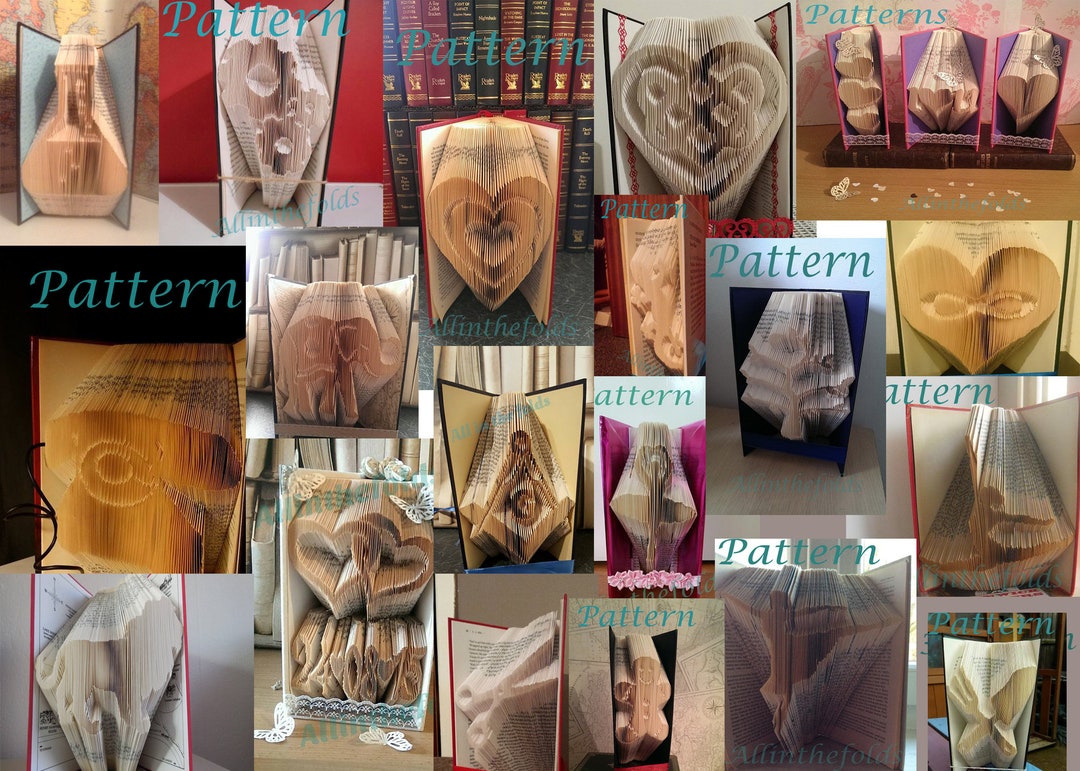 204 Book Folding Patterns!! 2015 Patterns FULL SET. Cut and Fold ...