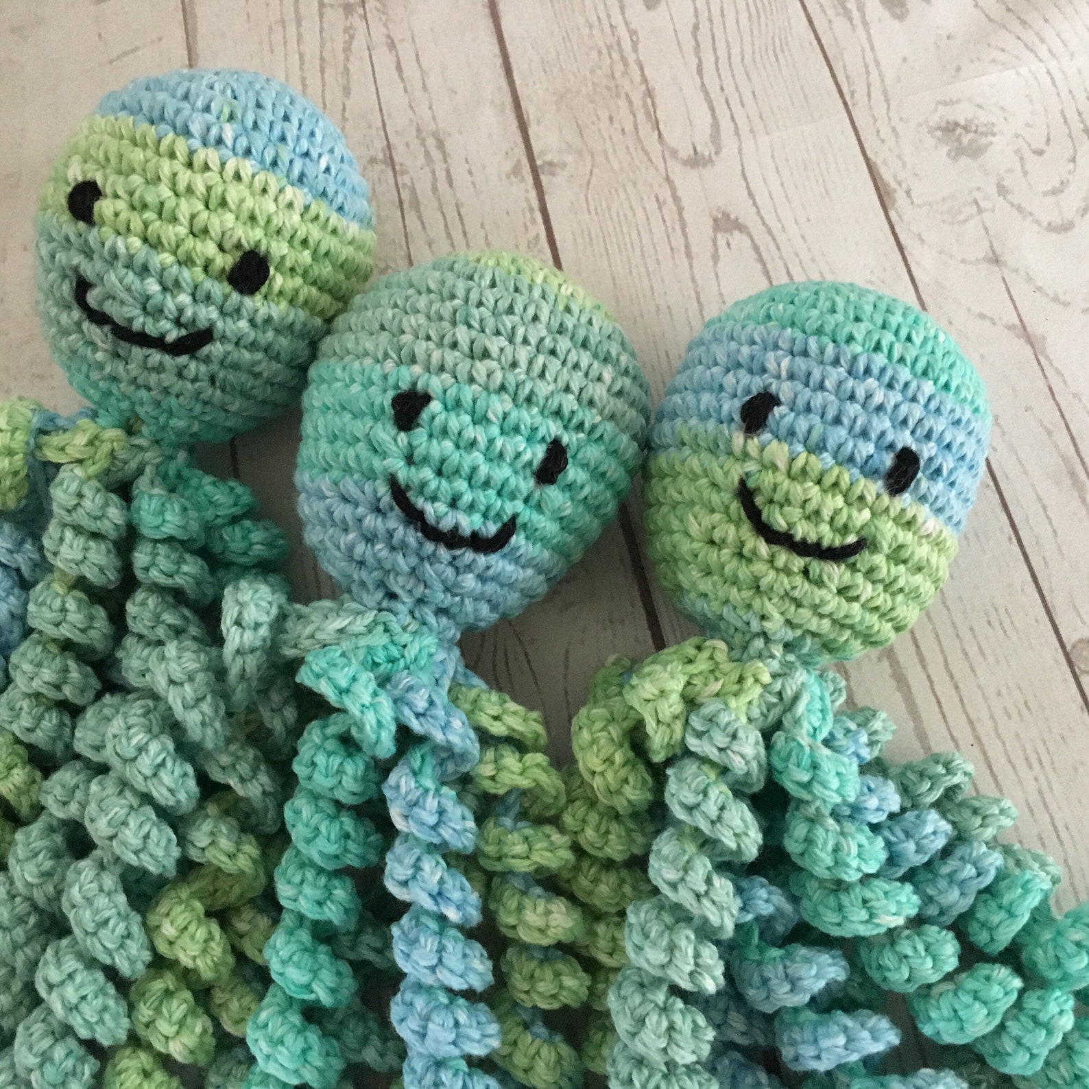 Gilbert Octopus for Preemies Crochet. NICU Baby. Green Stuffed Toy ...