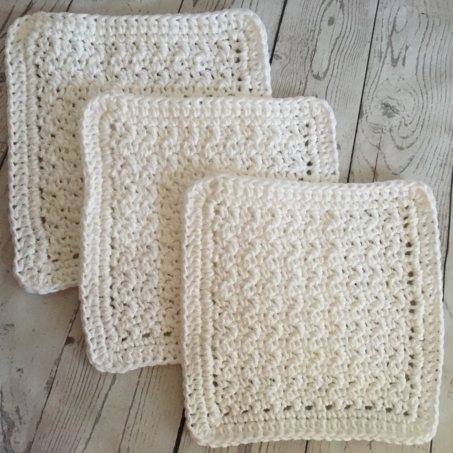 White Wash Cloths Kitchen off White Cotton Dish Cloths Baby - Etsy