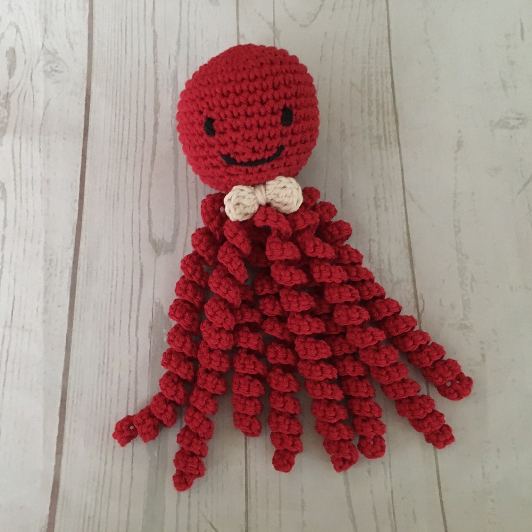 Octopus Hank NICU Baby Gift. Crochet Red Octopus for Babies - Etsy