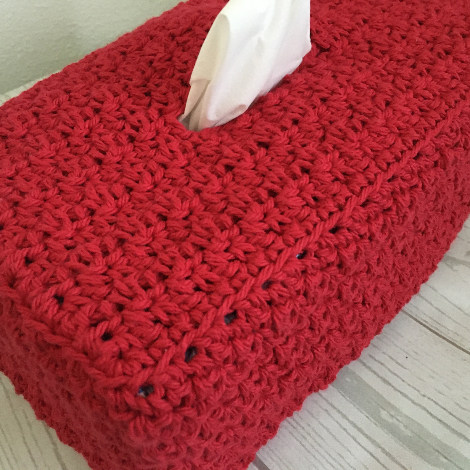 Crochet Tissue Box Cover. Tissue Box Holder in Cotton Yarn. - Etsy
