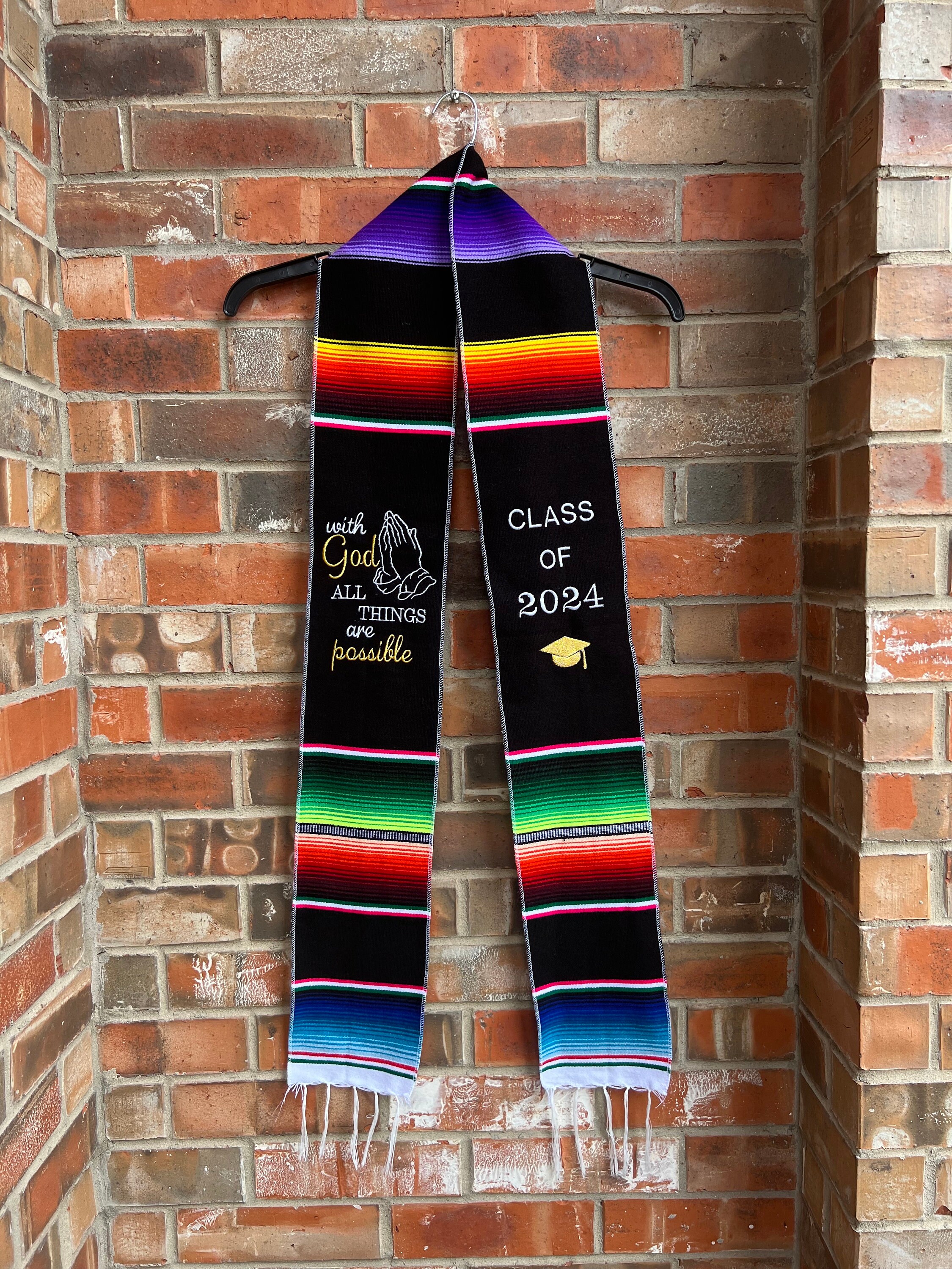 Praying Hands Serape Graduation Stole - Etsy