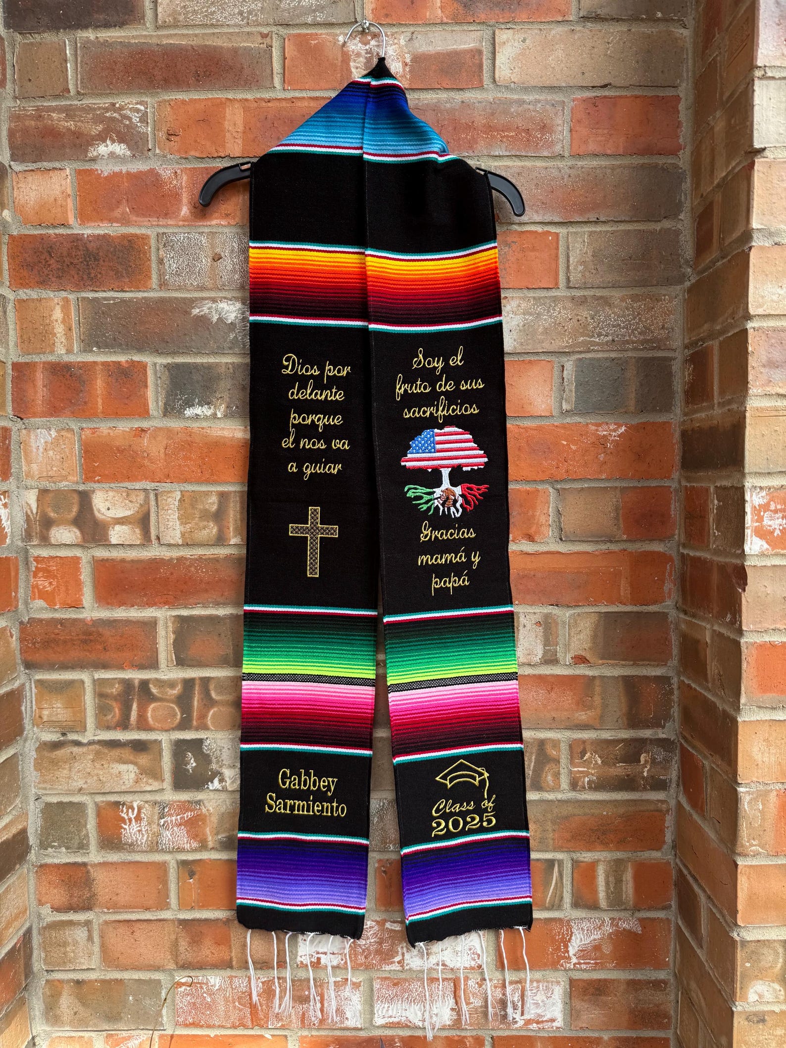 2026 Custom Embroidered Serape Graduation Stole - Etsy