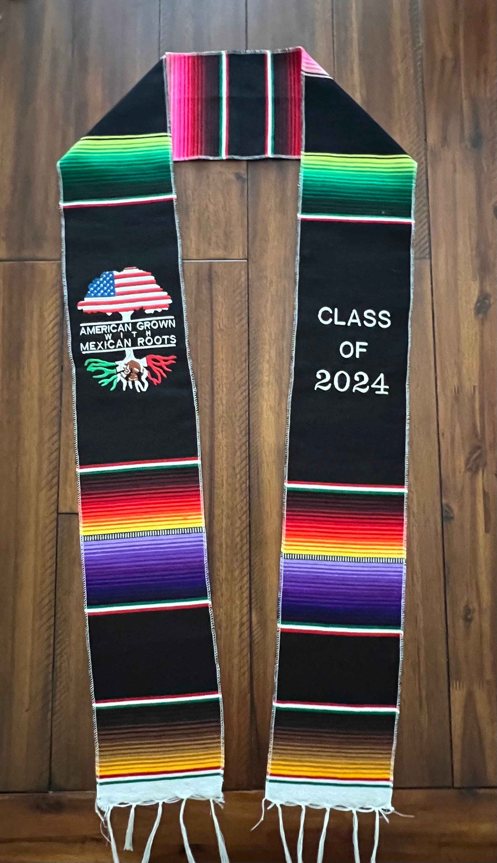 Mexican American Tree Serape Graduation Stole - Etsy