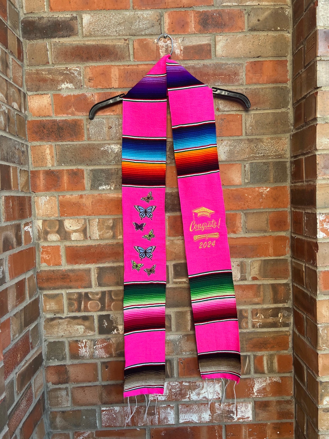 Butterflies Serape Graduation Stole - Etsy