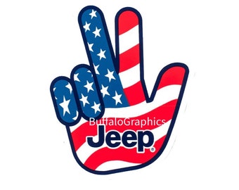 Jeep Wave Peace Sign - Etsy