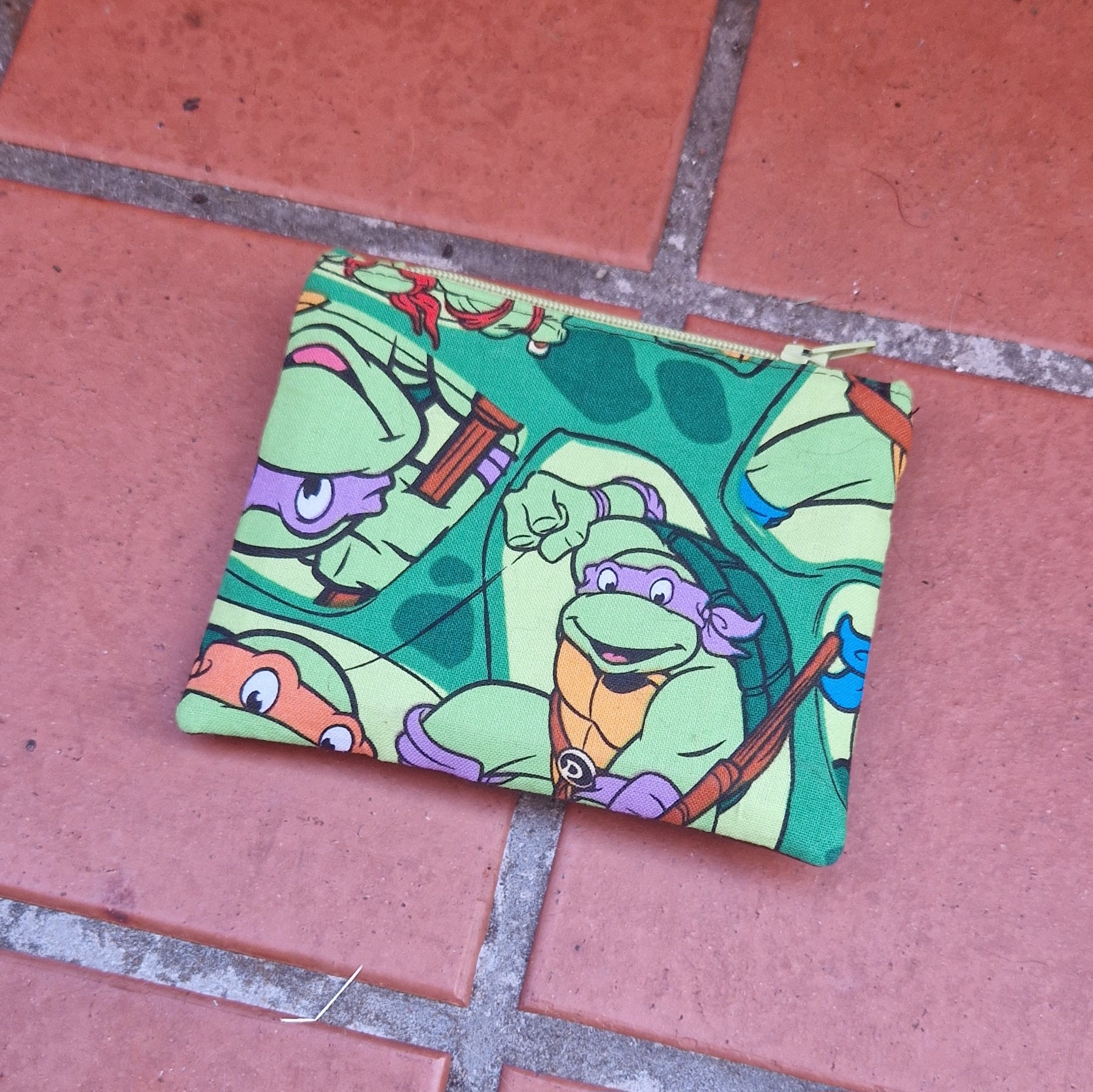 80s 90s Retro Teenage Mutant Ninja Turtles Coin Purse With 3 Card Slots ...