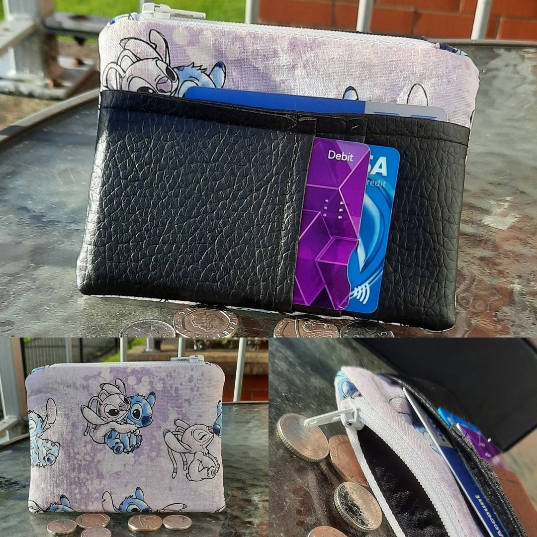 Stitch and Angel From Lilo and Stitch Coin Purse With 3 Card Slots and ...