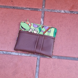 80s 90s Retro Teenage Mutant Ninja Turtles Coin Purse With 3 Card Slots ...