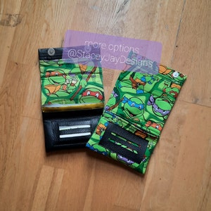 80s 90s Retro Teenage Mutant Ninja Turtles Coin Purse With 3 Card Slots ...