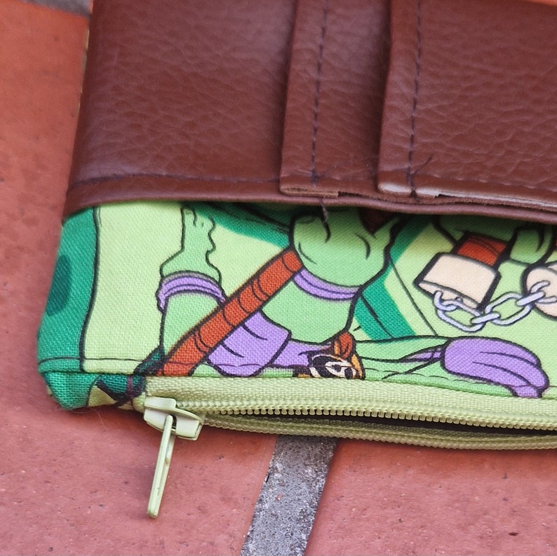 80s 90s Retro Teenage Mutant Ninja Turtles Coin Purse With 3 Card Slots ...