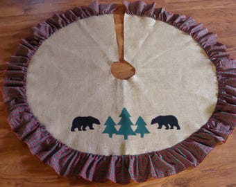 Bear Tree Skirt | Etsy