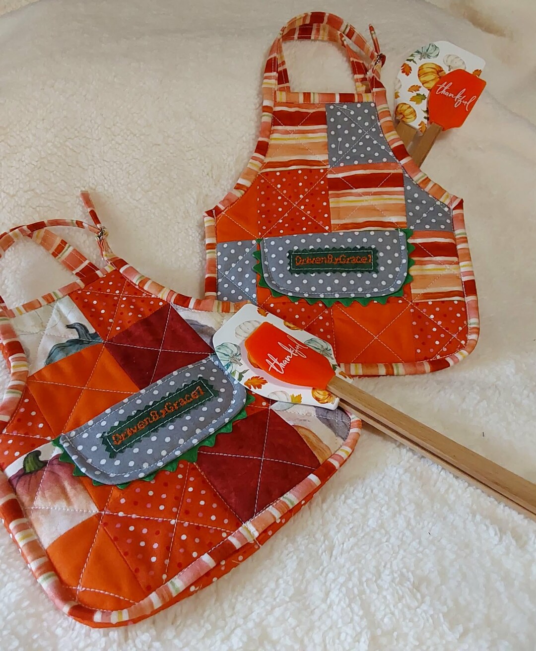 Quilted Farmhouse Apron Hot Pad With Spatula, Fall Kitchen Decor - Etsy