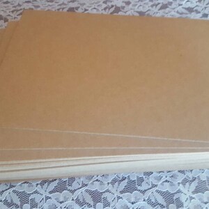 50 Chipboard Sheets4.5x7 Chipboard Sheetskraft Sheetsblank - Etsy