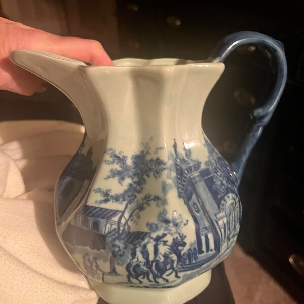 Antique Light Blue Pitcher - Etsy