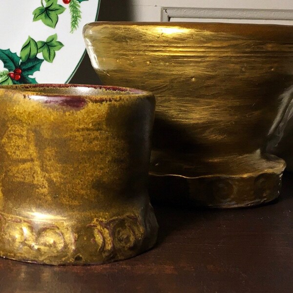 Gold Planter - Etsy