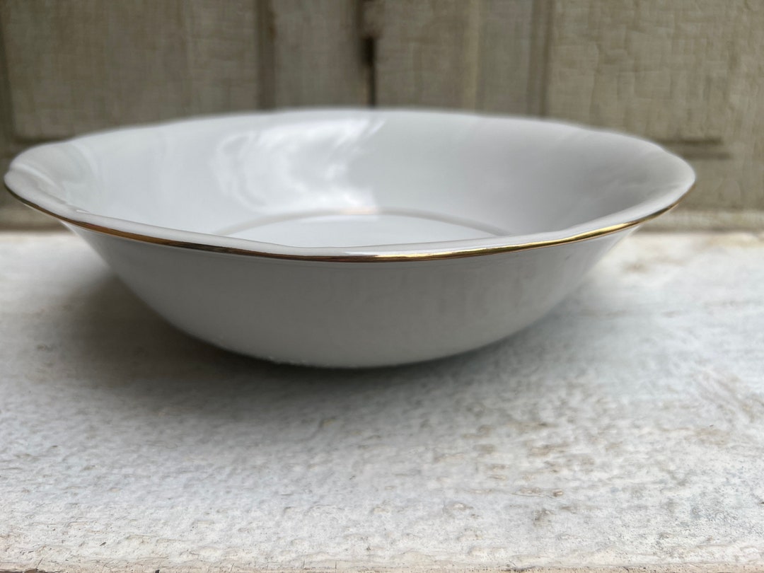 Vintage DC Jamestown Allegro China Bowl, Gold Rim - Etsy