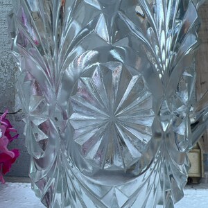 Vintage Anchor Hocking Pitcher, Large Glass Pitcher, Starburst, Fans ...