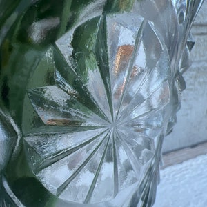 Vintage Anchor Hocking Pitcher, Large Glass Pitcher, Starburst, Fans ...