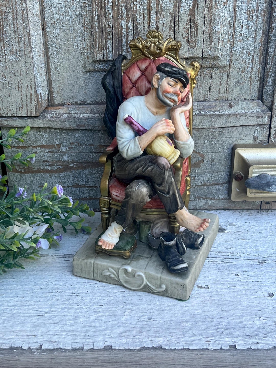Vintage Capodimonte Pucci Musician Collectible, Pucci Figurine, Rare ...