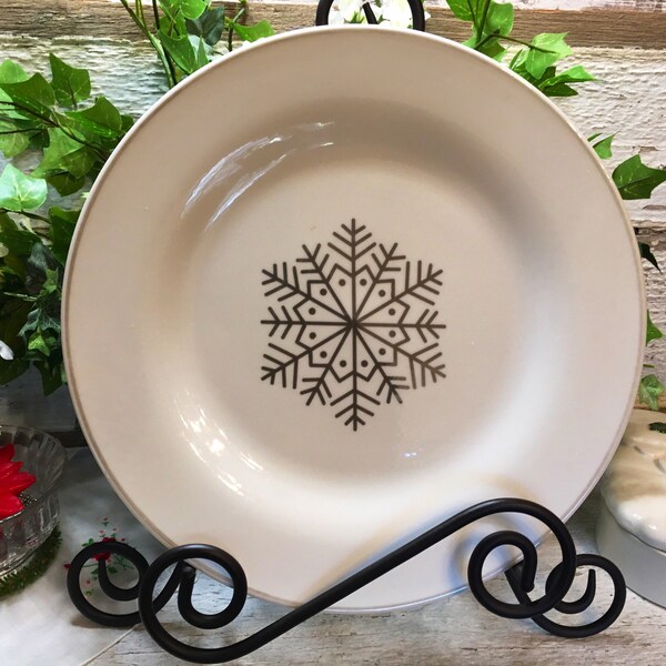 Snowflake Plate - Etsy