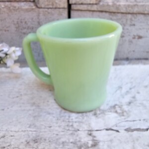 VINTAGE JADEITE Mug, D Handle, Diner Mug, Restaurantware Mug Heavy ...