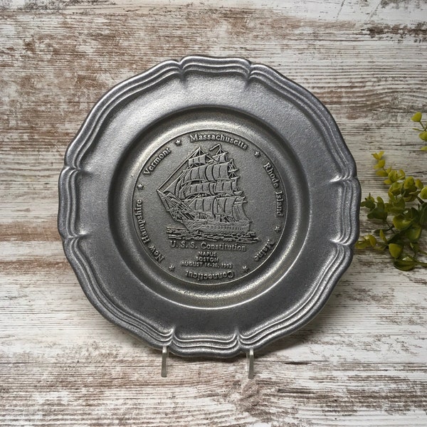 Pewter Plate - Etsy