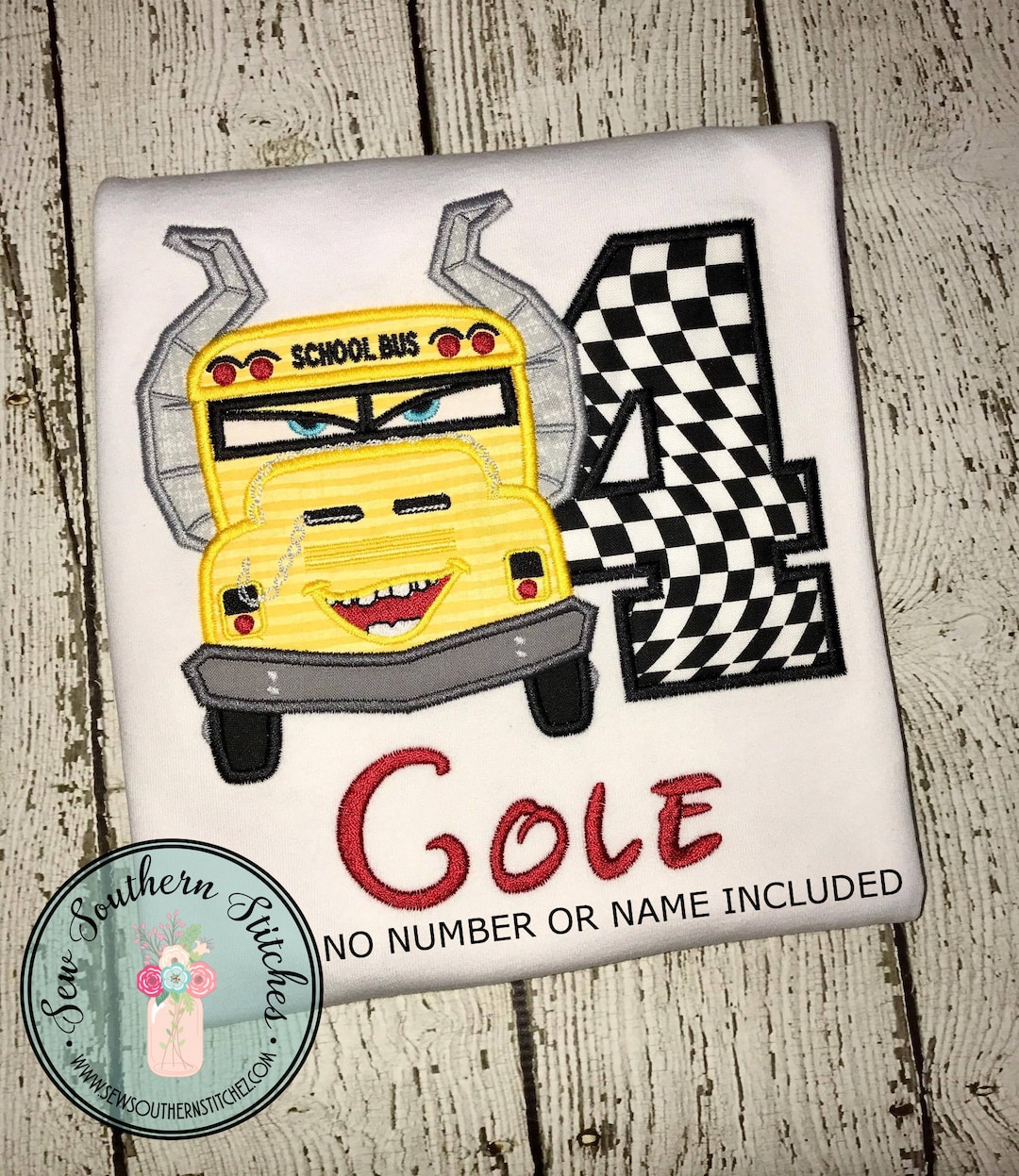 Mad School Bus Applique ~ Instant Download - Etsy
