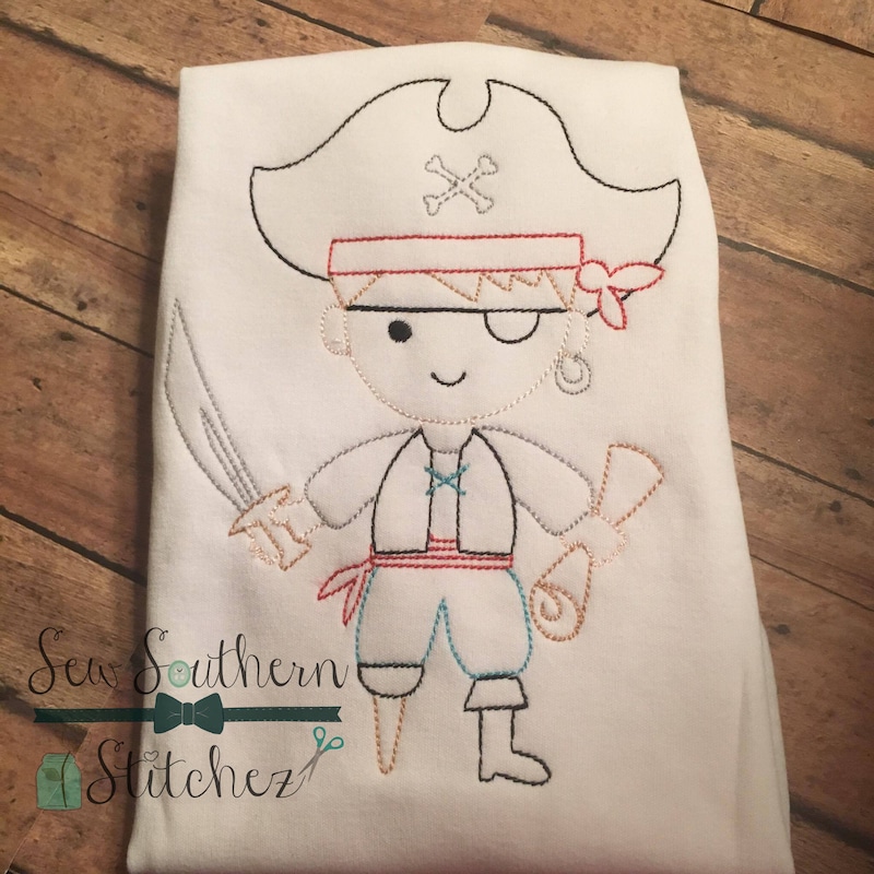 Pirate Embroidery Designs - Etsy