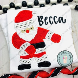 Flossing Santa Applique Design ~ Dancing ~ Dance Move Santa ~ Instant ...