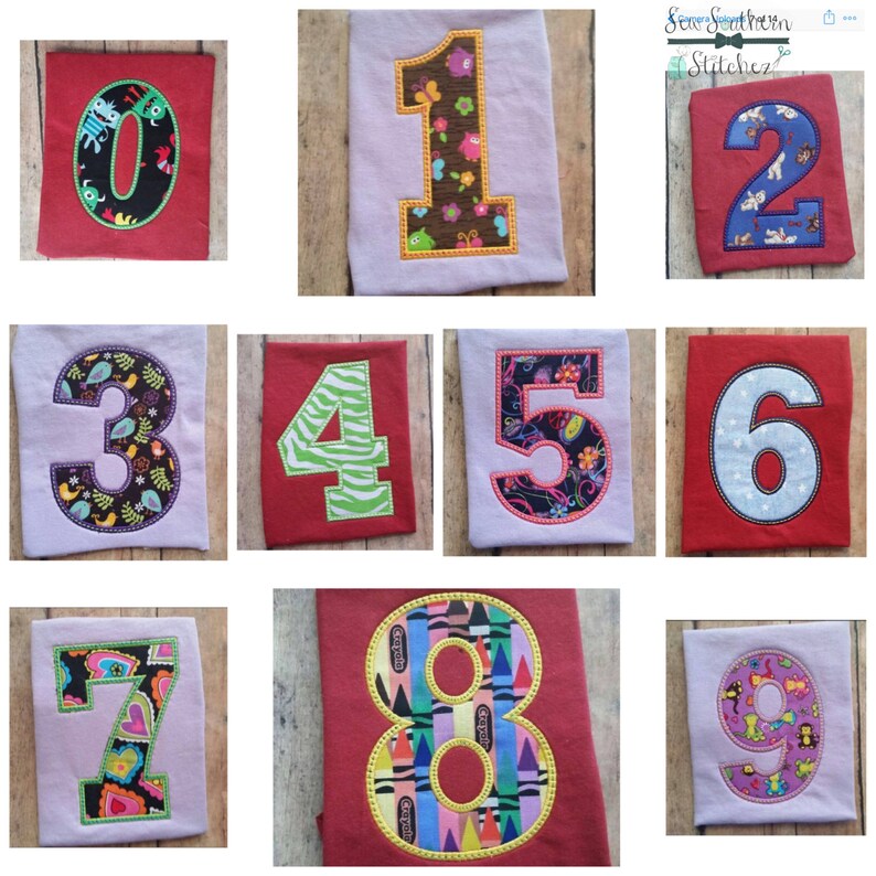 Chunky Number Set 0-9 in 5 Sizes 3 Styles Instant Download - Etsy