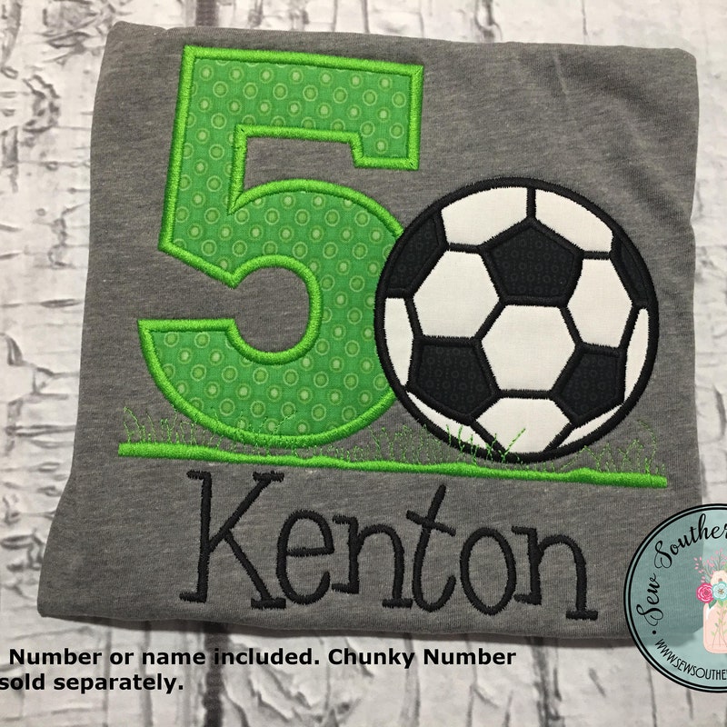 Soccer Applique - Etsy
