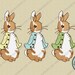 Rabbit Trio Embroidery Design ~ Bunnies in a Row or Single ~ Perfect ...