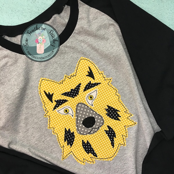 Wolf Applique - Etsy