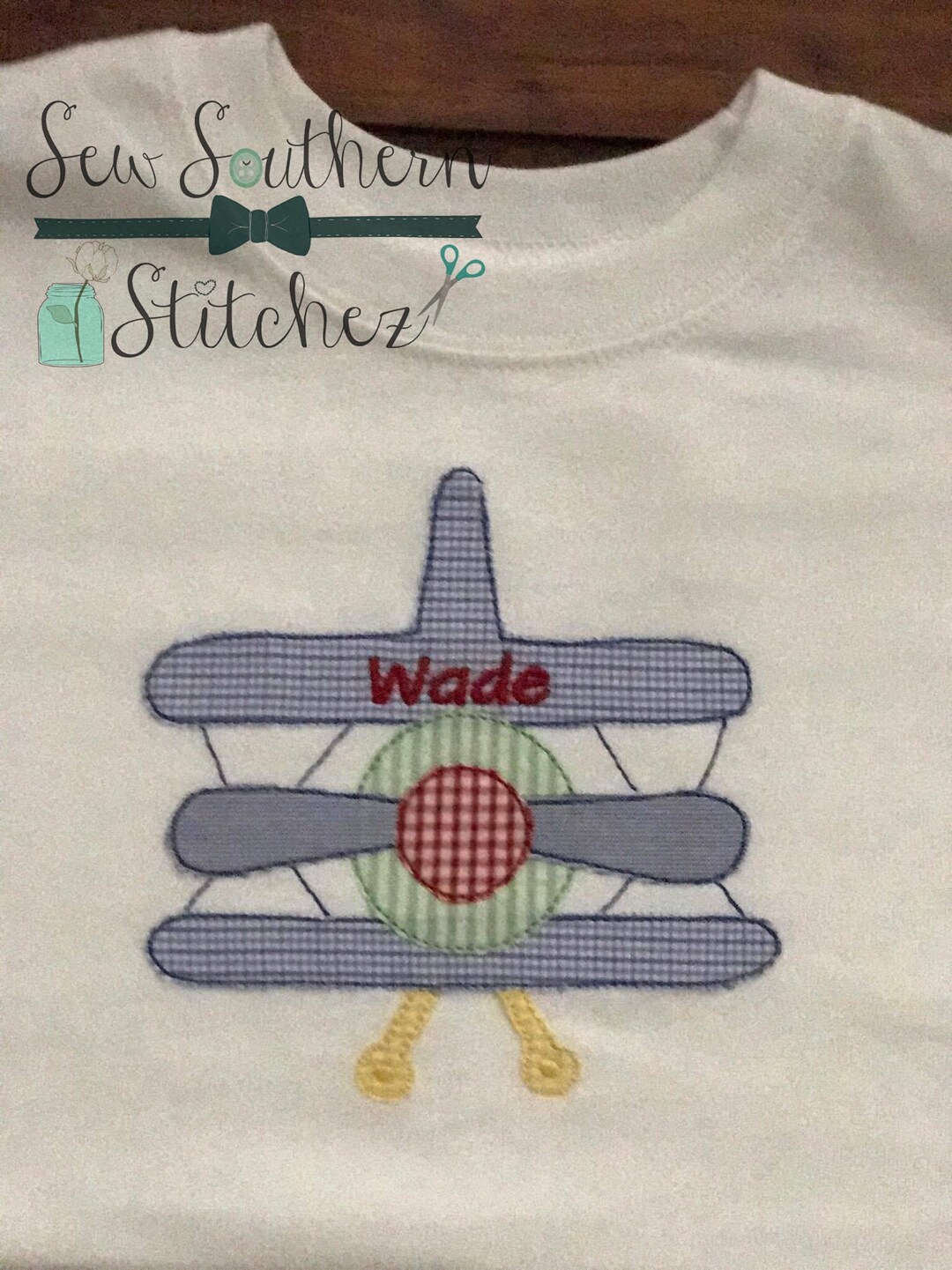 Raggedy Biplane Applique Design ~ Raw Edge Design ~ Instant Download - Etsy