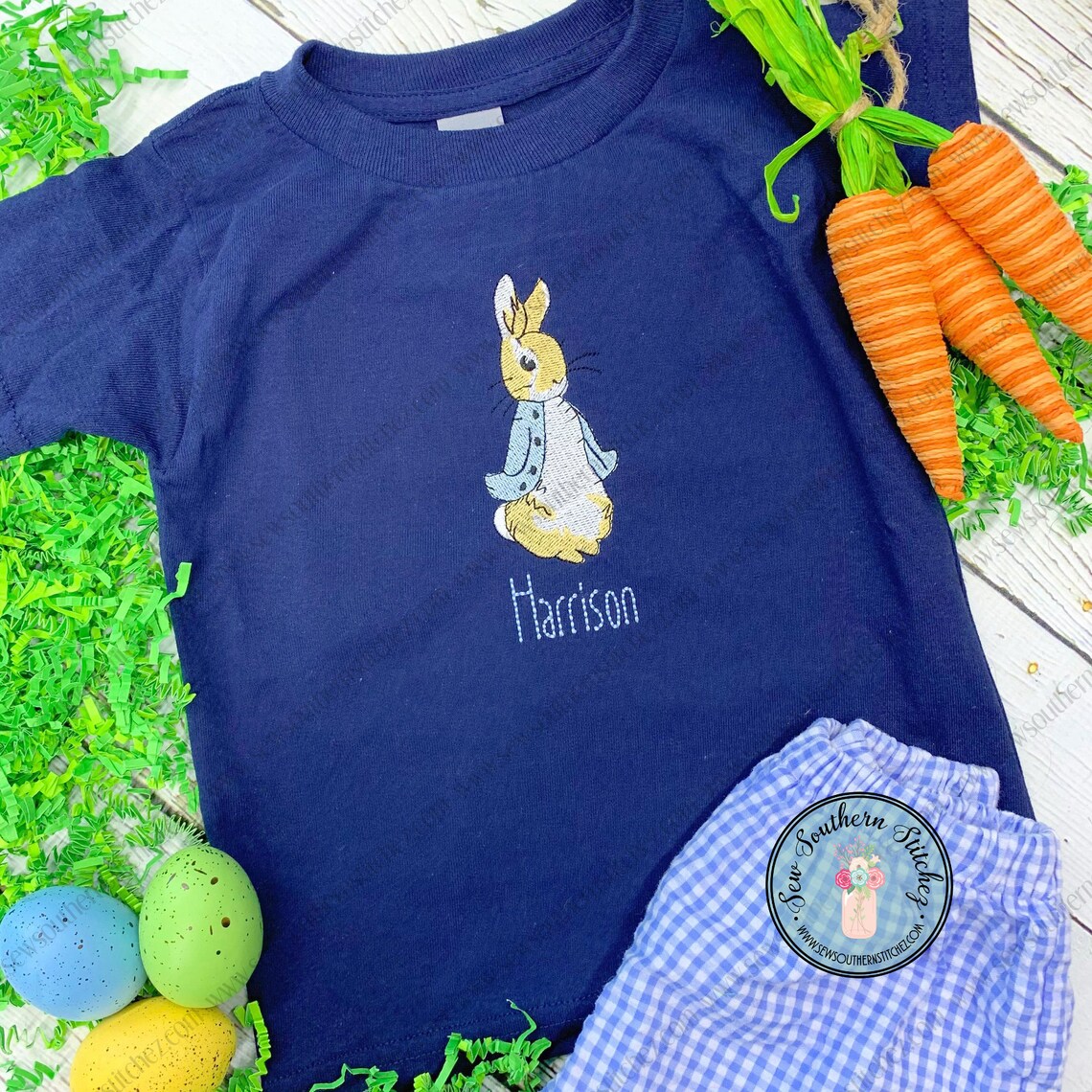 Rabbit Trio Embroidery Design Bunnies in a Row or Single - Etsy