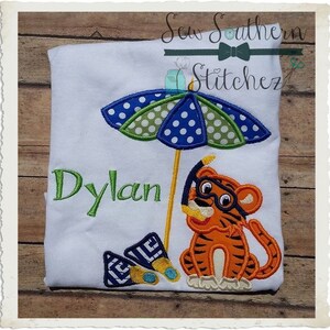 Scuba Diver Tiger Applique Design - Instant Download - Etsy