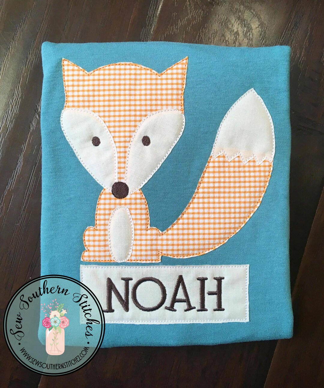 Raggedy Fox Applique Design ~ Red Fox ~ Quick Stitch ~ Instant Download ...