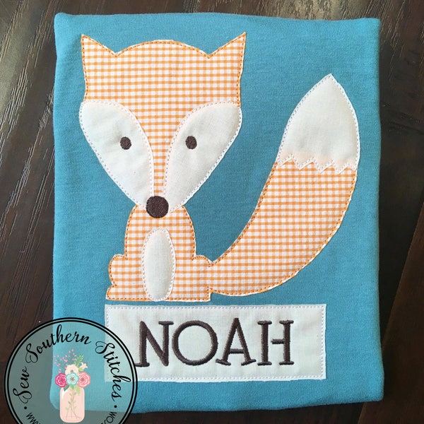 Fox Applique - Etsy