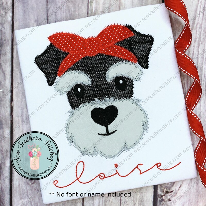 Schnauzer Patch - Etsy