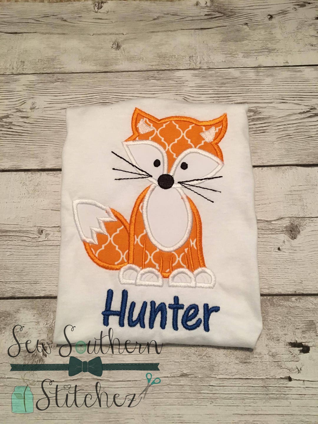 Boy Fox Applique Design ~ Red Fox ~ Instant Download - Etsy