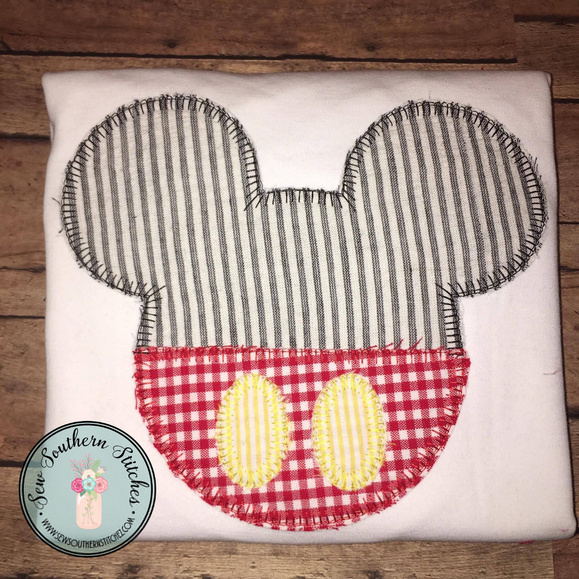 Mr Mouse Pants Applique Design ~ Buttonhole Finish ~ Instant Download ...